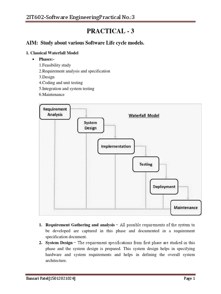 Overview of Software Life Cycle Models | PDF | Scrum (Software ...