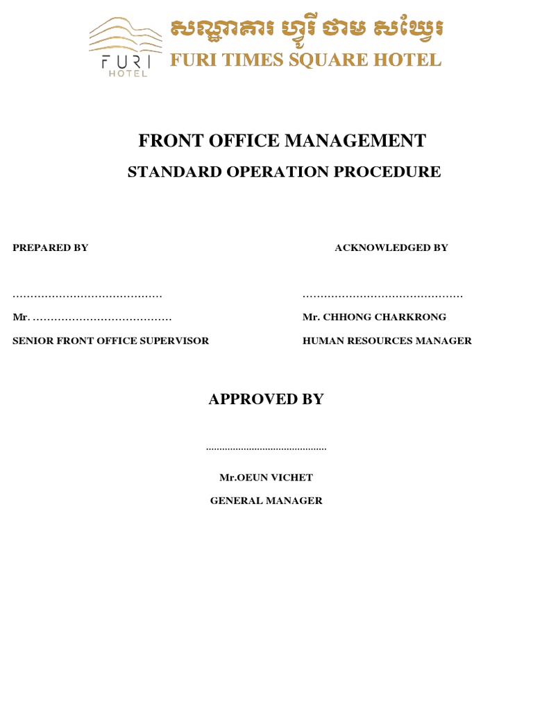 Cover Page Sop | PDF