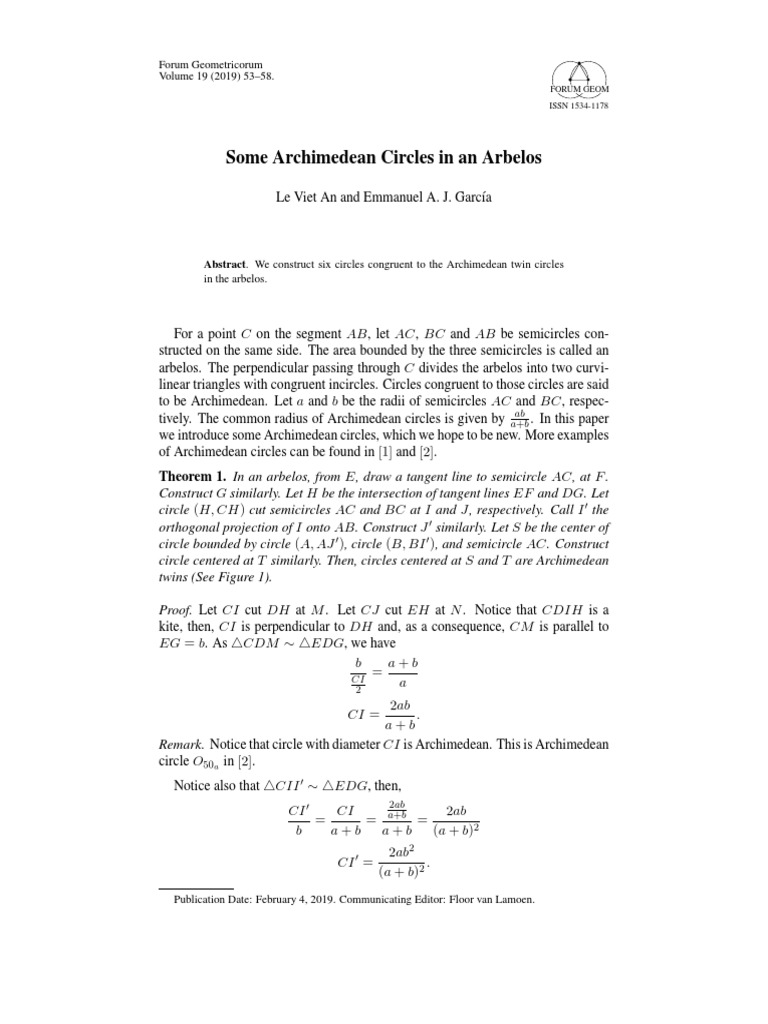 FG 201907 | PDF | Perpendicular | Circle
