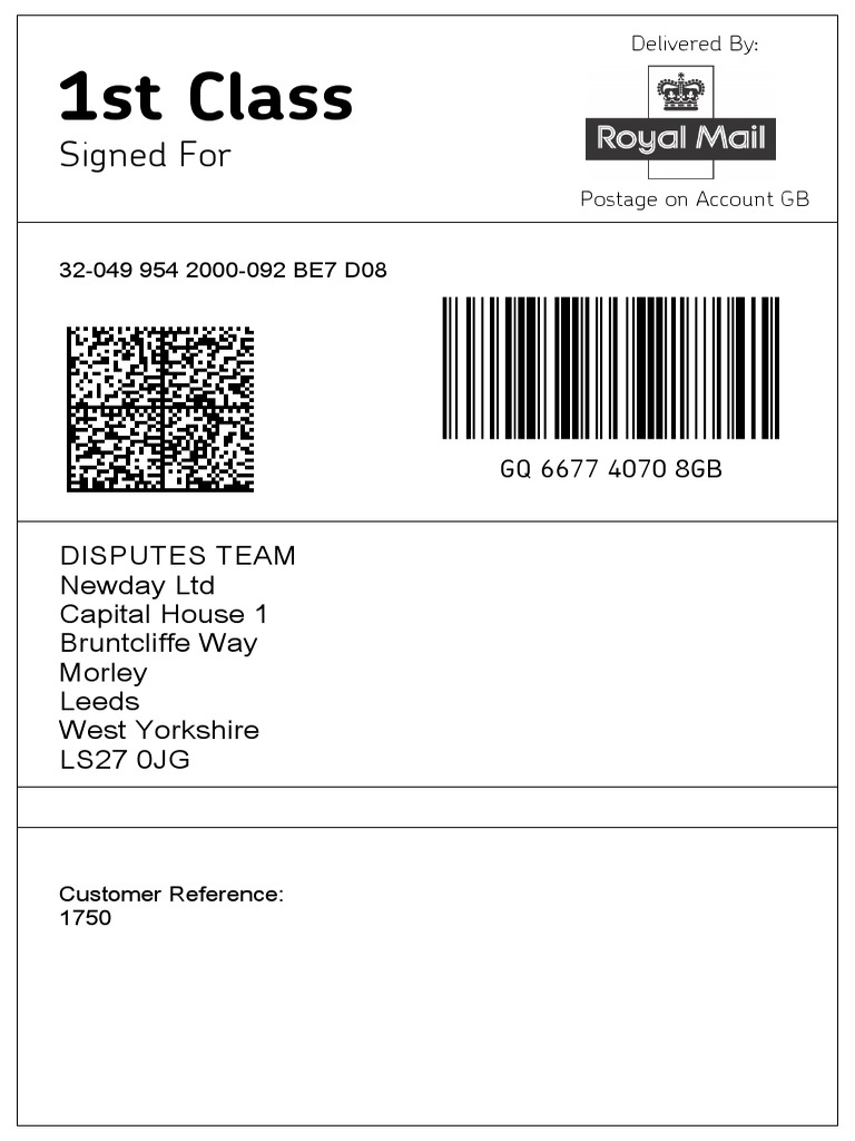 Order 1750 Label | PDF