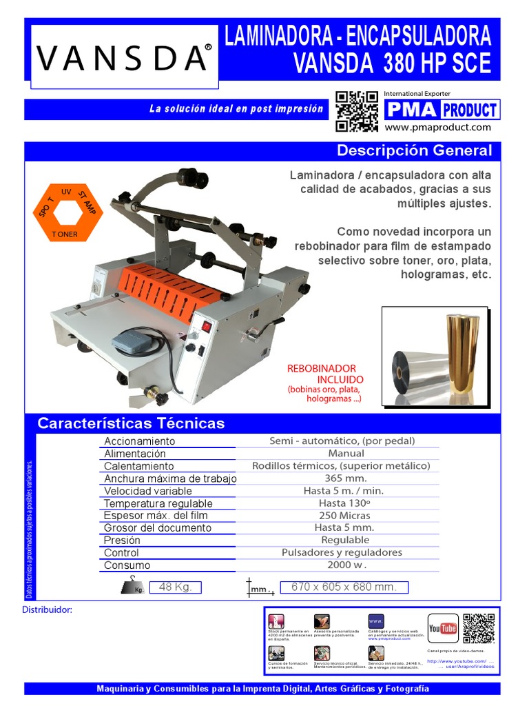 Vansda 380 HP Sce | PDF