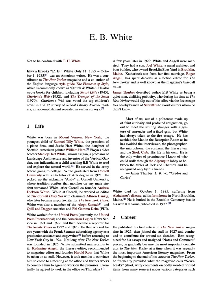E. B. White | PDF