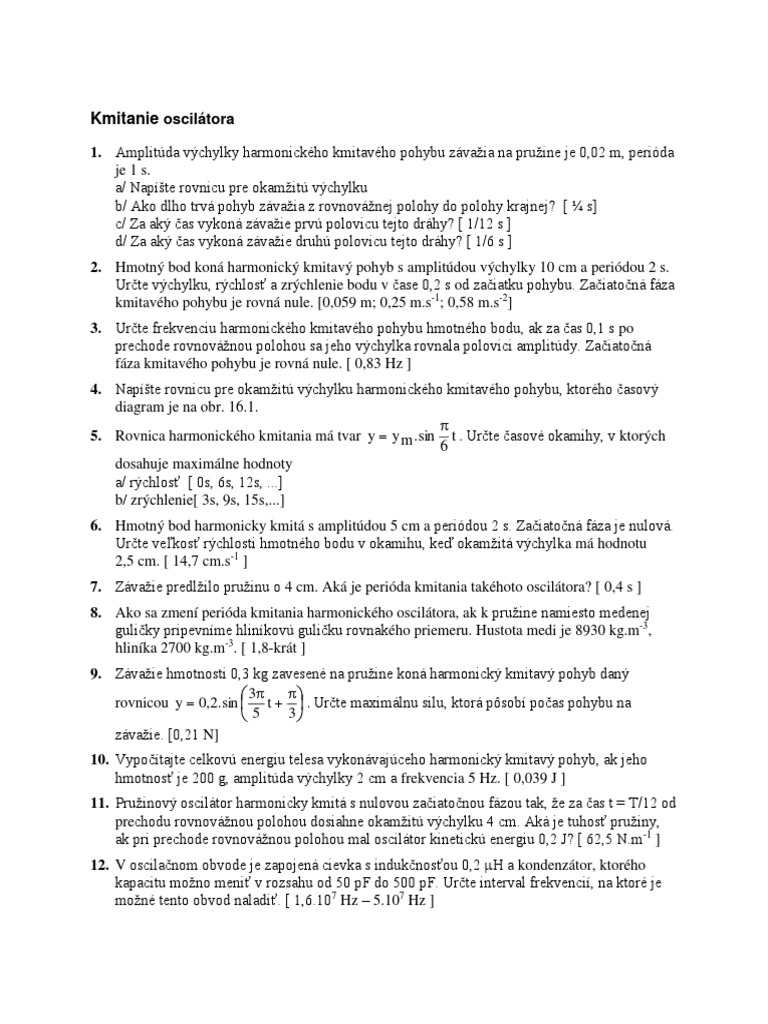 Kmitanie Oscilátora | PDF