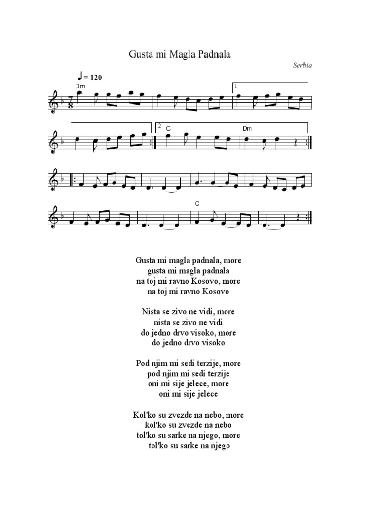 Gusta Mi Magla Padnala | PDF