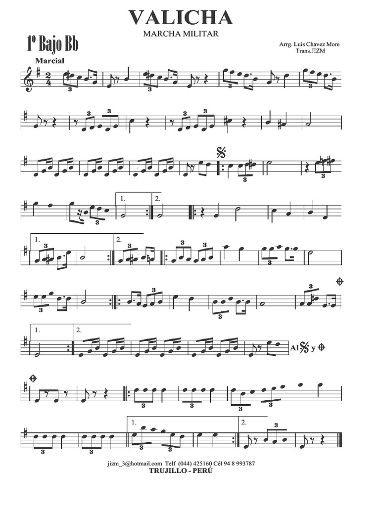Valicha Marcha Militar 0 | PDF