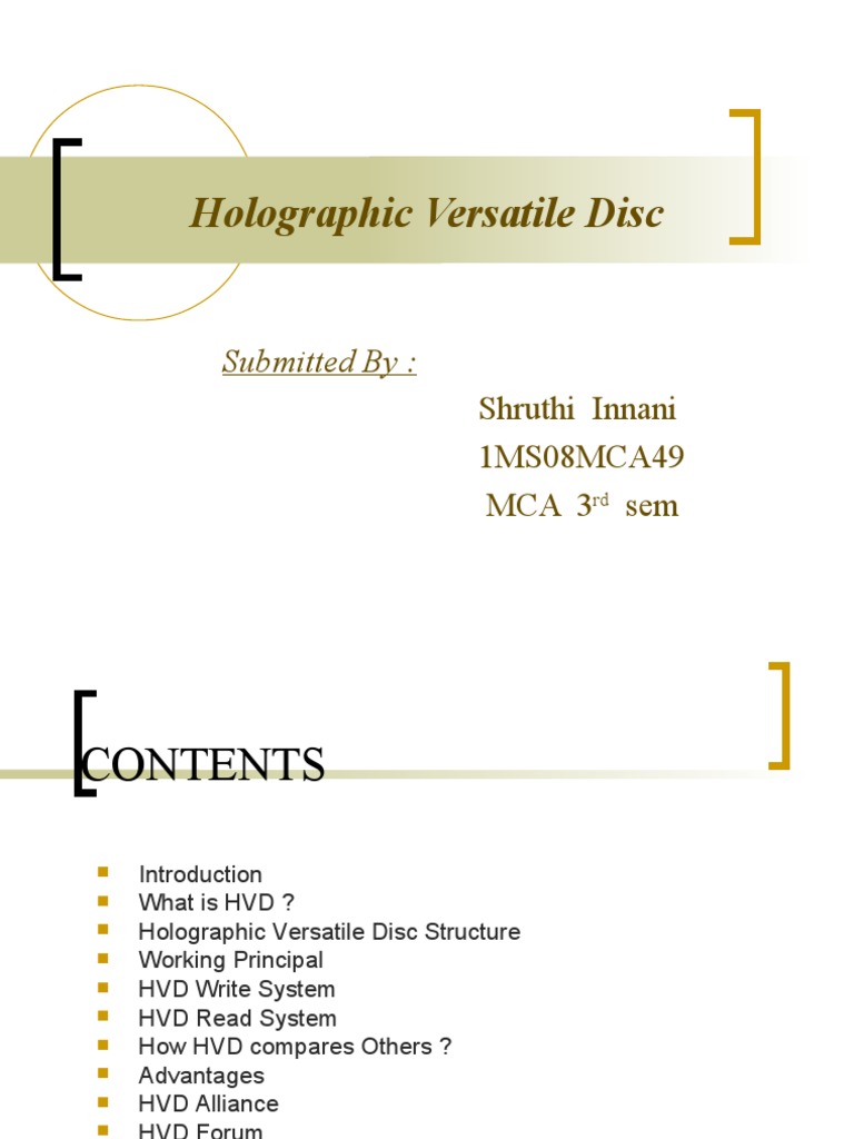 Holographic Versatile Disc | PDF | Holography | Optics