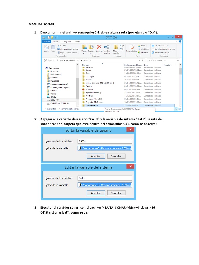 Guía de Instalación y Escaneo con SonarQube | PDF | Informática