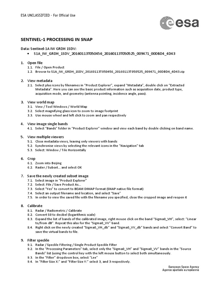 Stewart Sentinel 1 Processing 179 PDF | PDF
