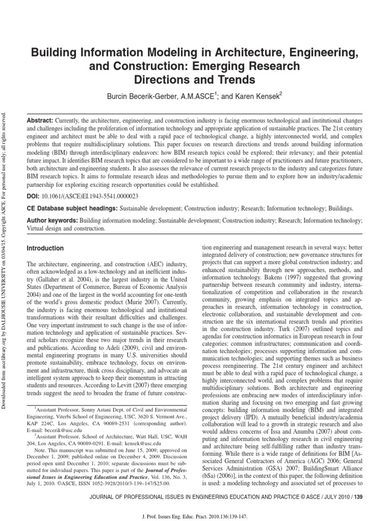 Bim PDF | PDF | Building Information Modeling | Interdisciplinarity
