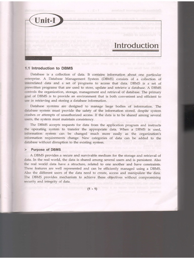 DBMS Technical Publications Chapter 1 | PDF | Relational Database ... DBMS Technical Publications Chapter 1 | PDF | Relational Database ...