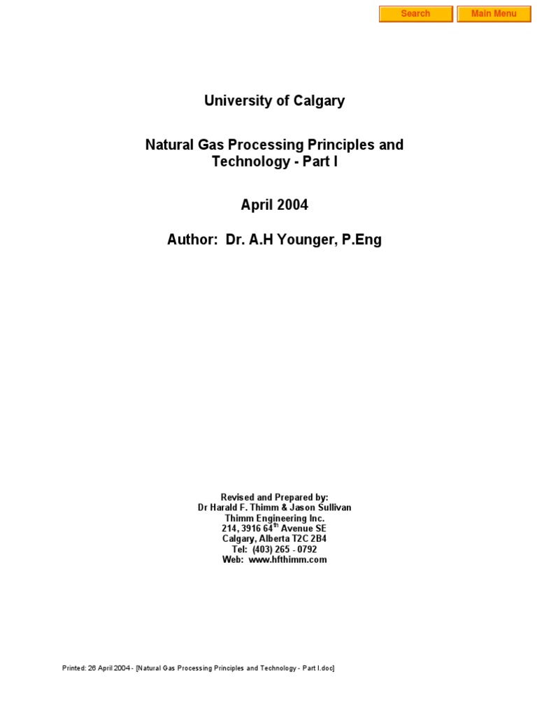 Natural Gas Processing Principles and Technology-Parte 1 PDF | PDF