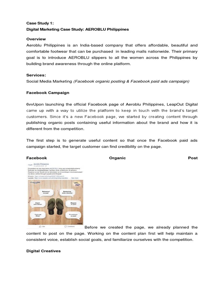 Case Studies | PDF | Advertising | Facebook