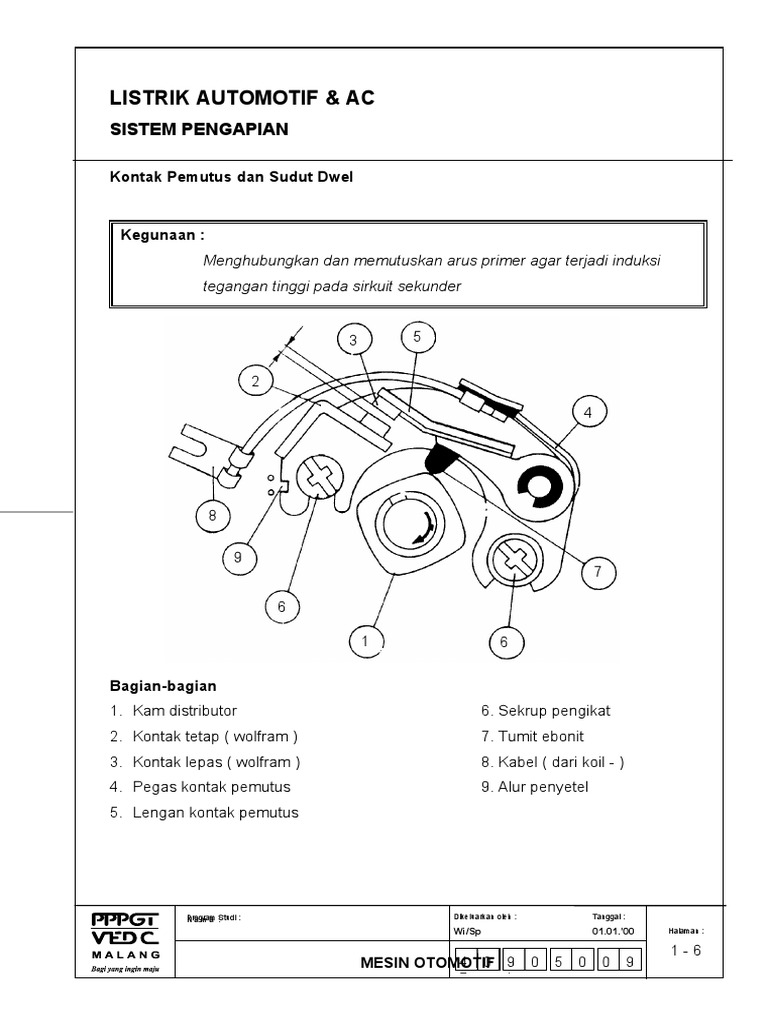 Melepas & Memasang Distributor Pada Mobil | PDF