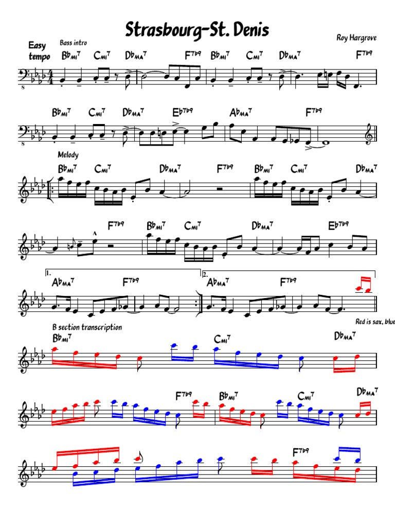 Strasbourg-St. Denis | PDF | Musical Compositions | Musical Forms