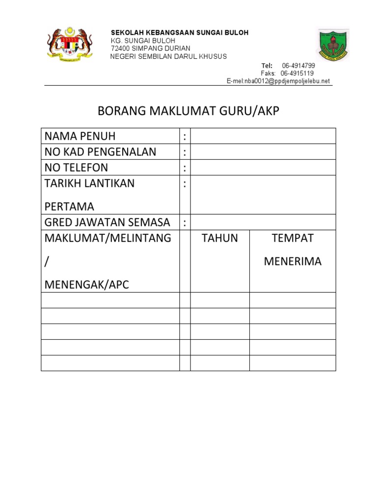 Borang APC | PDF