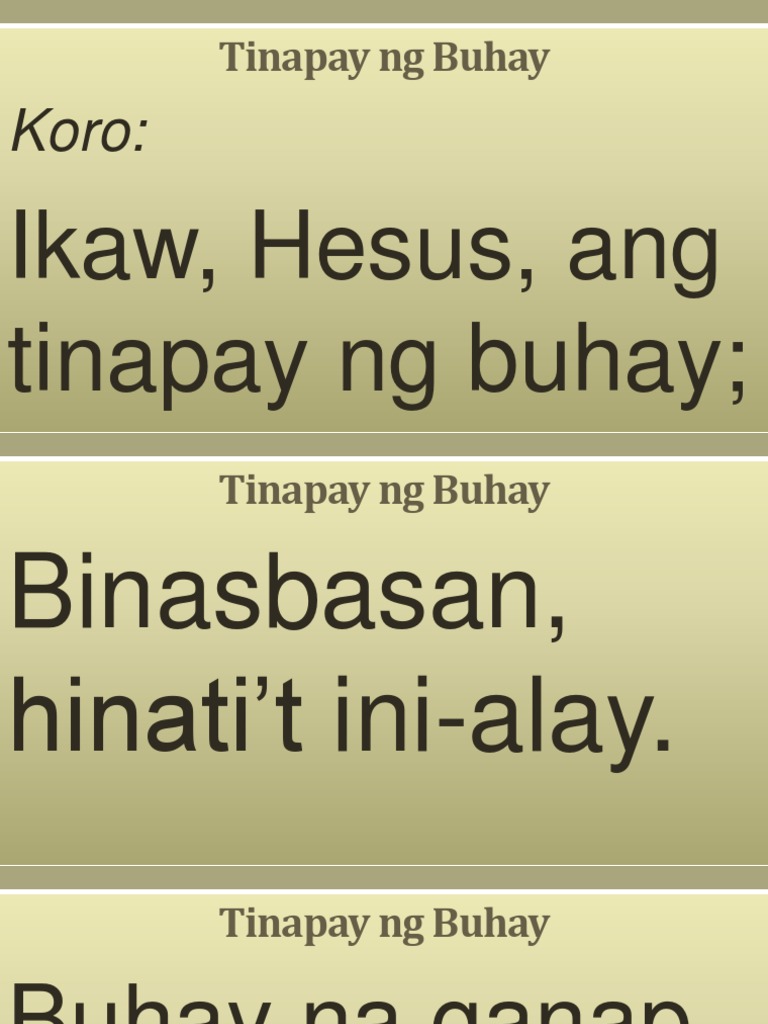 Tinapay NG Buhay (Widescreen) | PDF