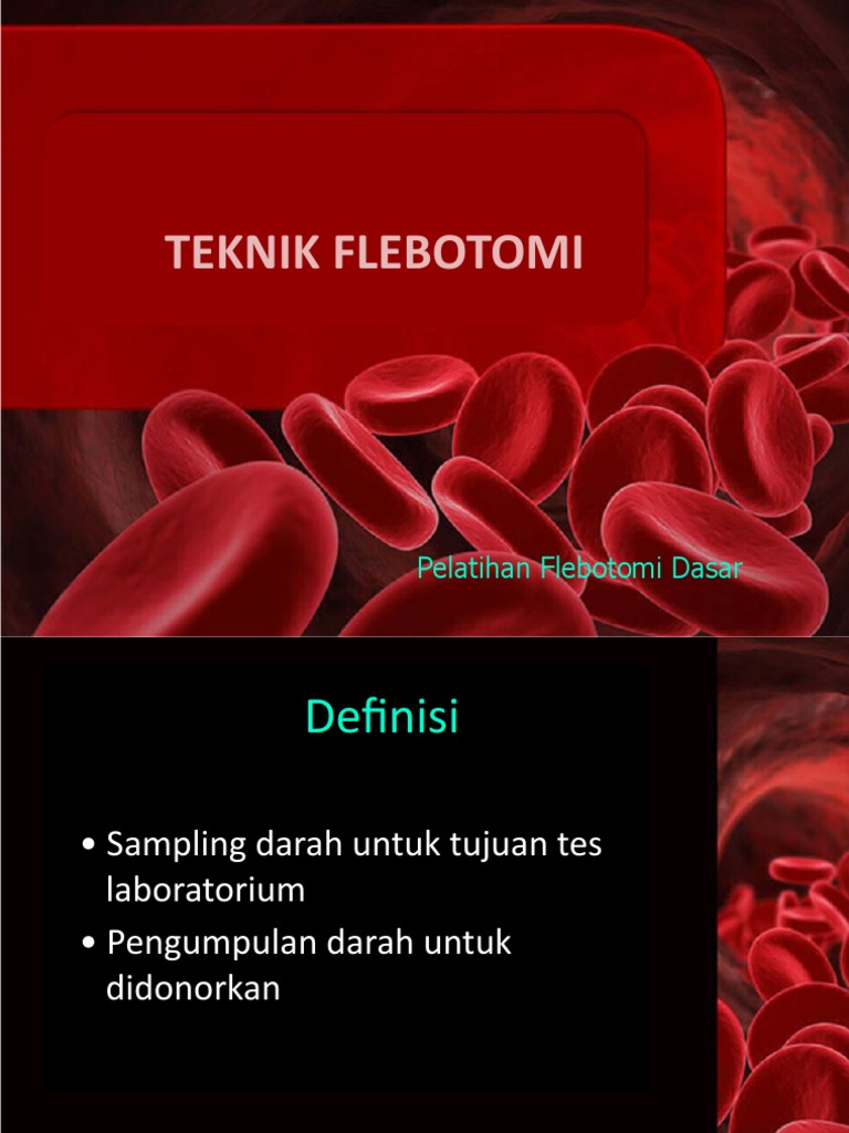 Modul 6 - Teknik Flebotomi | PDF