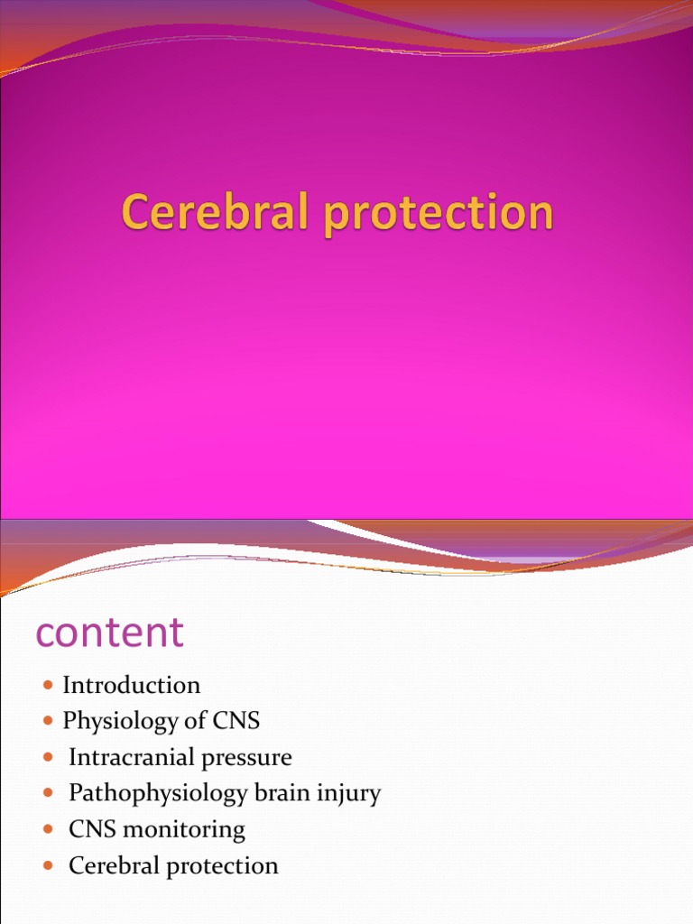 Cerebral Protection | PDF | Traumatic Brain Injury | Ischemia