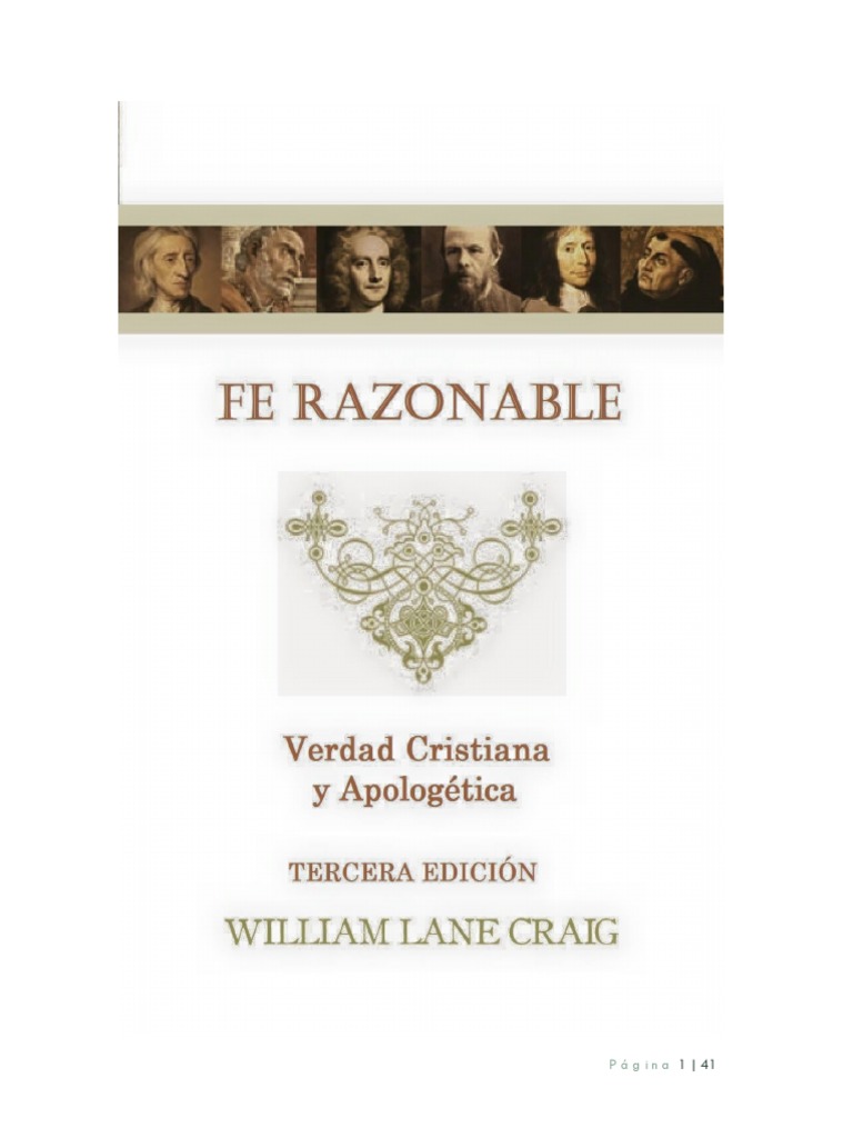 William Lane Craig Fe Razonable Verdad Cristiana y Apologetica | PDF ...