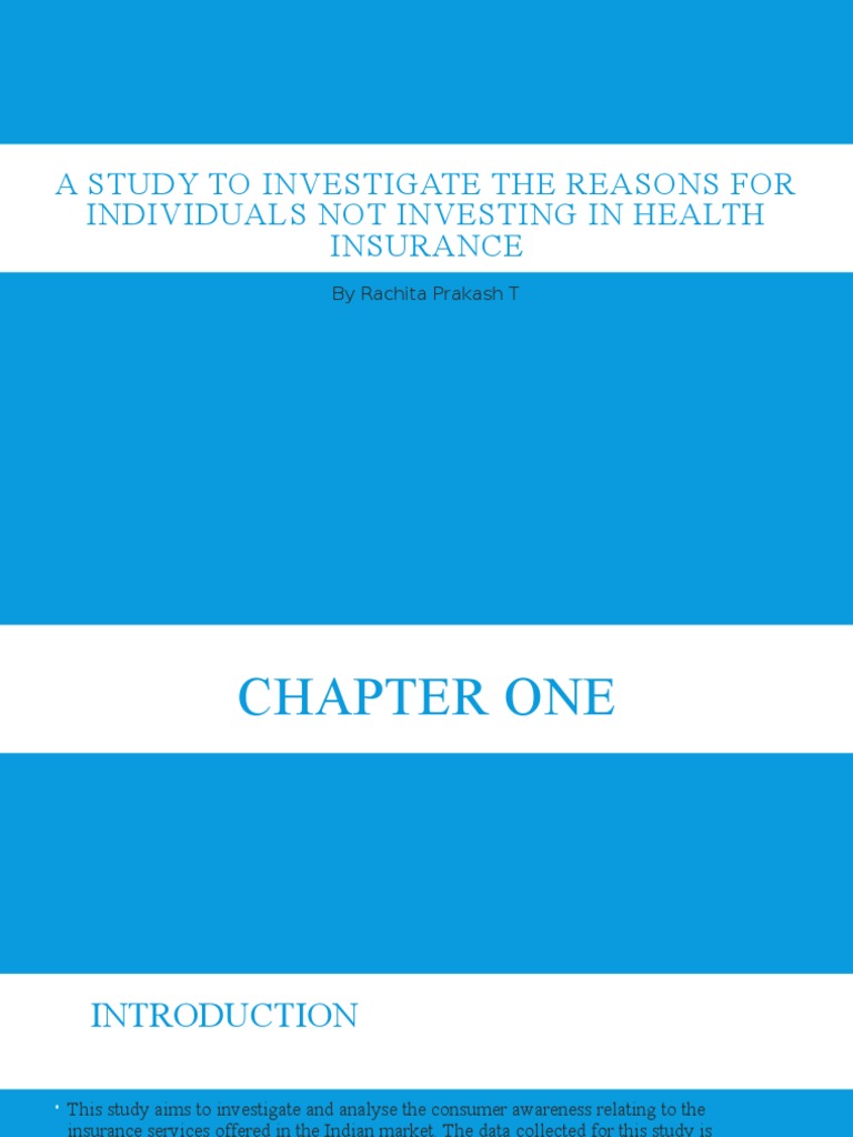 Reasons for Lack of Health Insurance Investment | PDF | Insurance ...