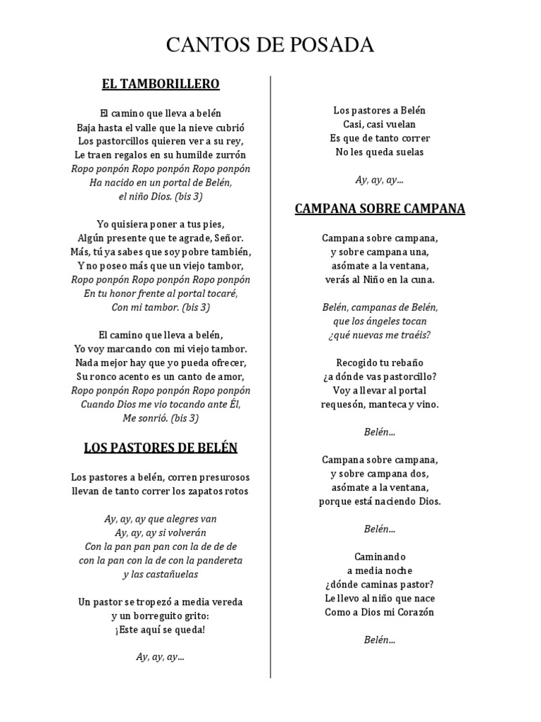 Cantos de Posada | PDF | María, madre de Jesús | Navidad