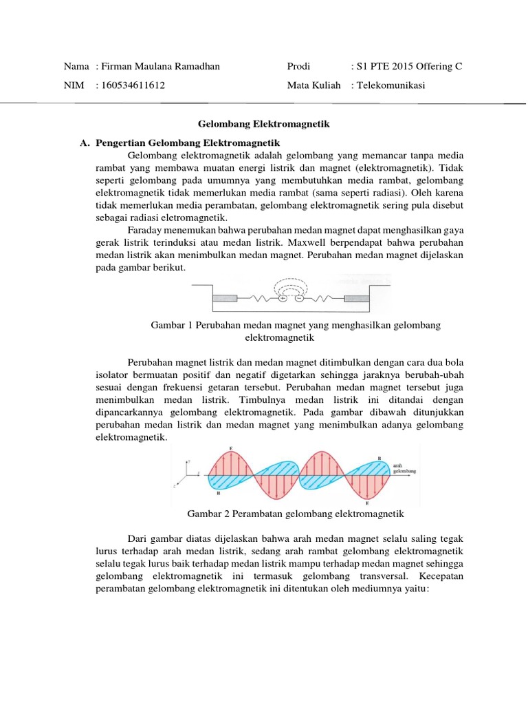 Gelombang Elektromagnetik Dan Simulasinya Dalam MATLAB | PDF | Metode & Bahan Ajar | Sains ...