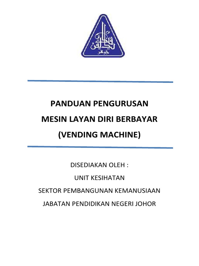 Pengurusan Mesin Layan Diri Berbayar Word | PDF
