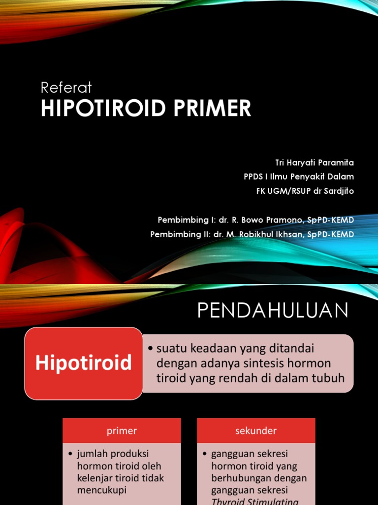 Hipotiroid Primer: Diagnosis dan Terapi | PDF | Pengembangan Diri