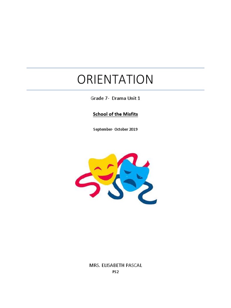 Orientation Unit Plan | PDF | Teaching | Teachers