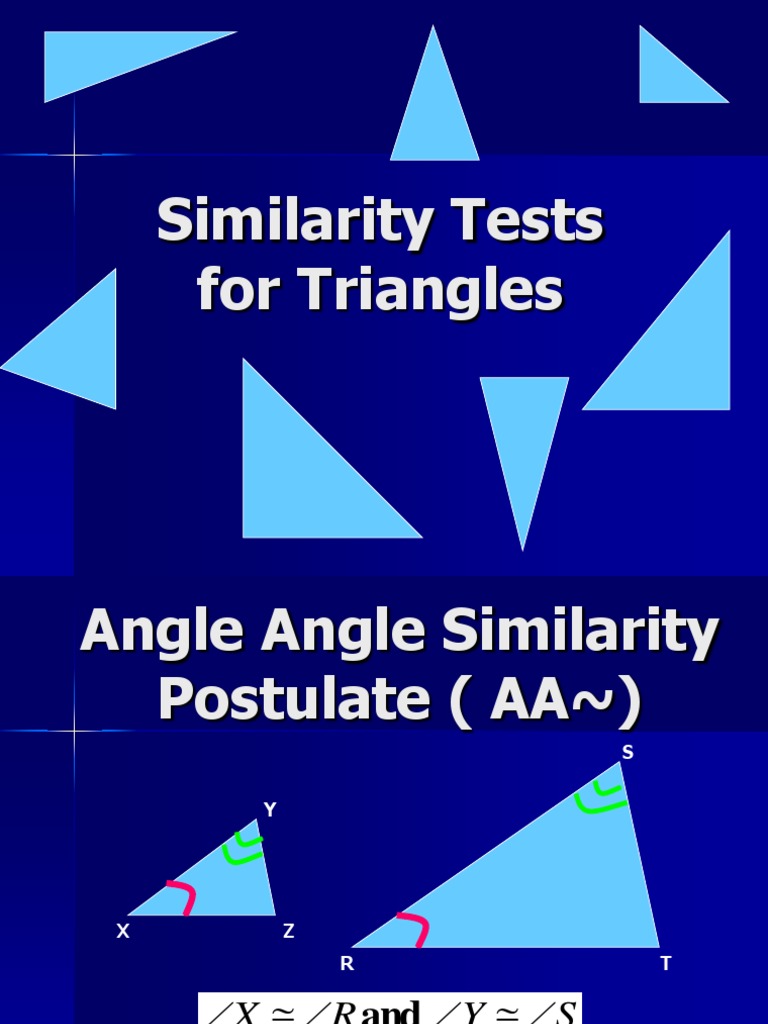 Similarity Tests | Download Free PDF | Elementary Geometry | Geometric ...