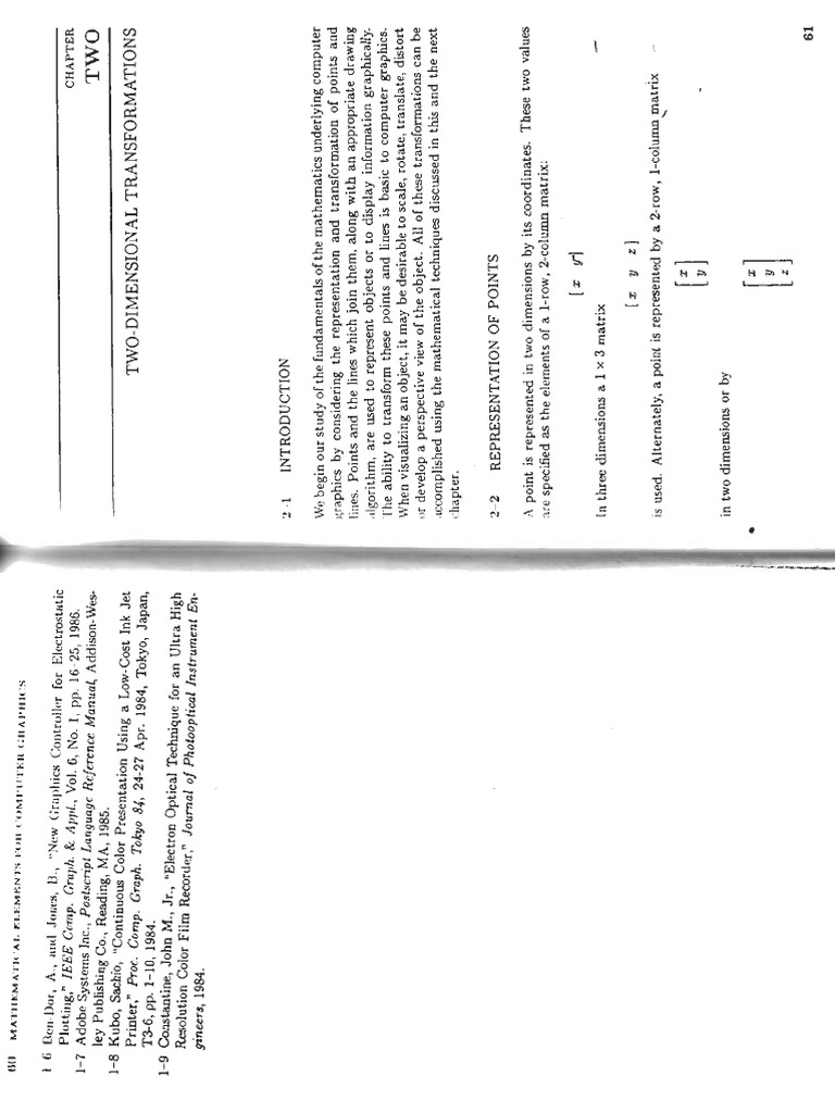 Mathematical Elements For Computer Graphics 1 | PDF