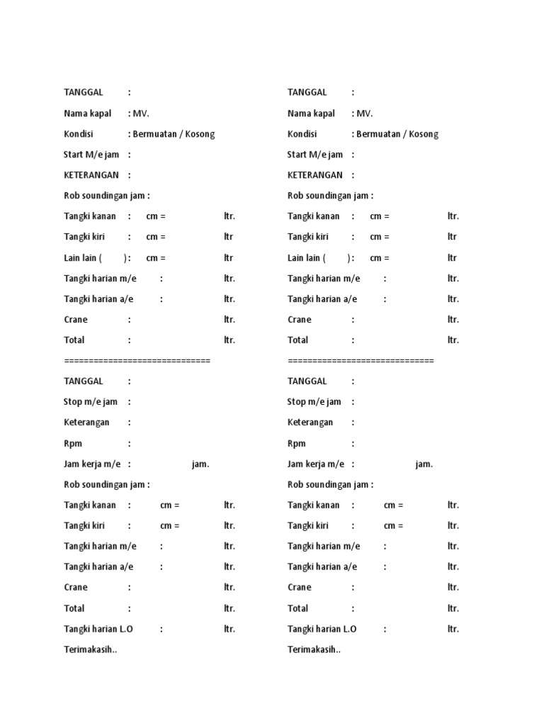 Form Laporan Rob KKM | PDF