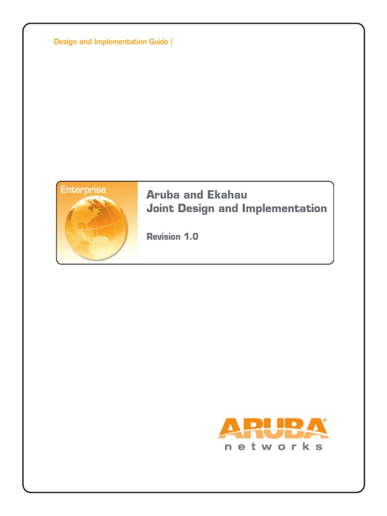 Aruba and Ekahau Joint Design and Implementation: Enterprise | PDF | Ip ...