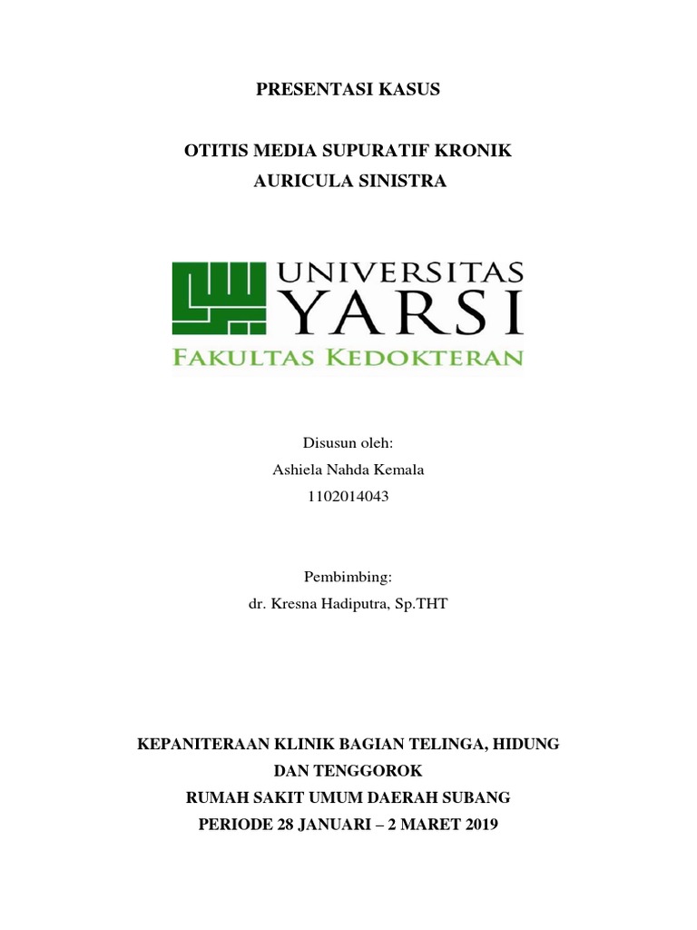 Presentasi Kasus Case Report Omsk | PDF