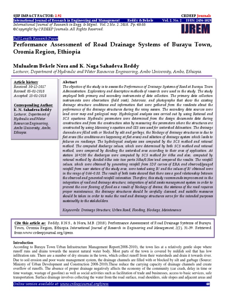 Vol 2 2 1 IJREM 1 | PDF | Drainage Basin | Flood