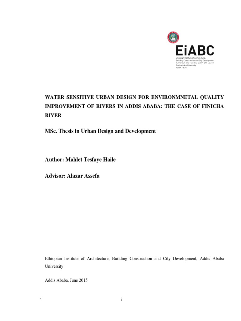 Mahlet Tesfaye Haile. | PDF | Sampling (Statistics) | Stormwater