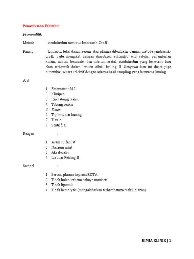 Kimia Klinik | PDF