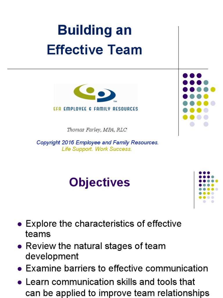 Building An Effective Team | PDF | Team Building | Communication
