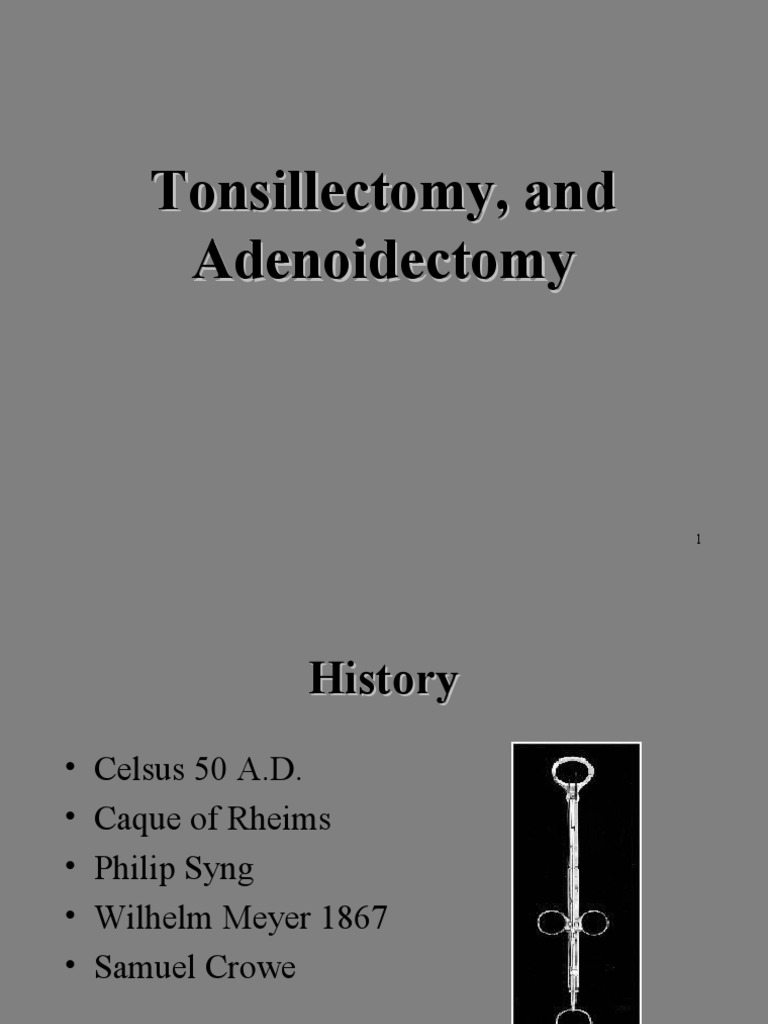 AdeNo Tonsillectomy | PDF | Streptococcus | Health Sciences