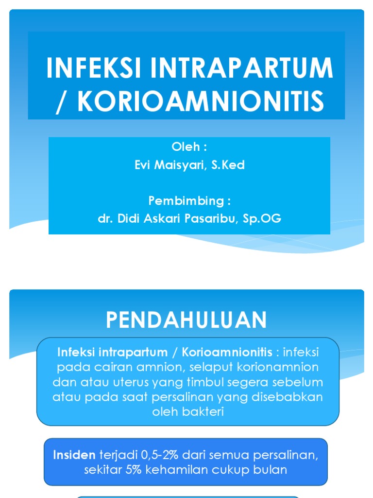 Infeksi Intrapartum | PDF