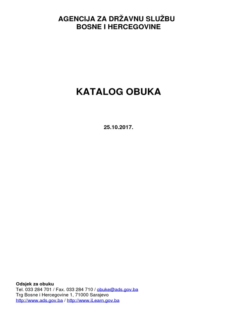 Katalog Obuka 6-12-2017 | PDF