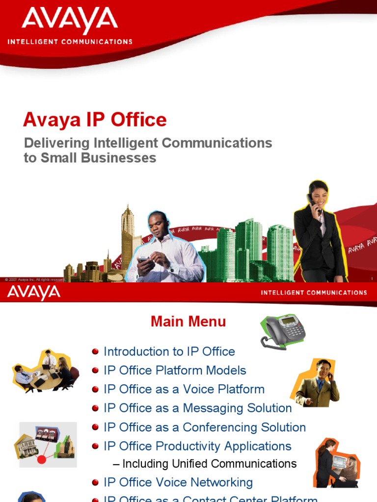 Avaya IP Office: Delivering Intelligent Communications To Small ...