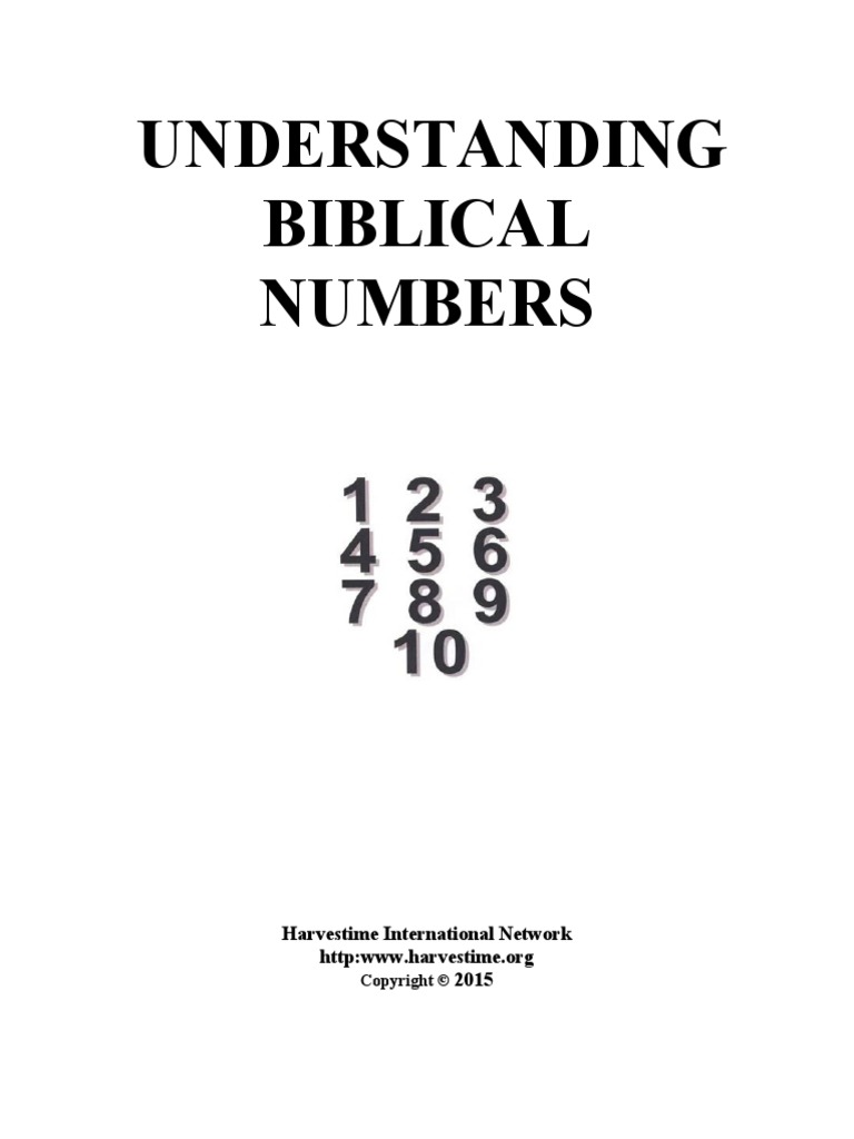 Understanding Biblical Numbers | PDF | Jesus | Adam And Eve