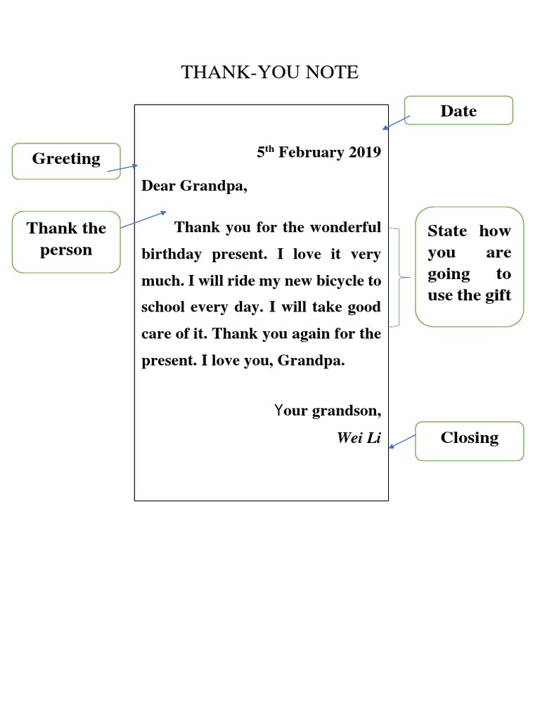 Thank You Note | PDF