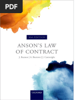 Anson's Law of Contract | PDF | Assignment (Law) | Damages