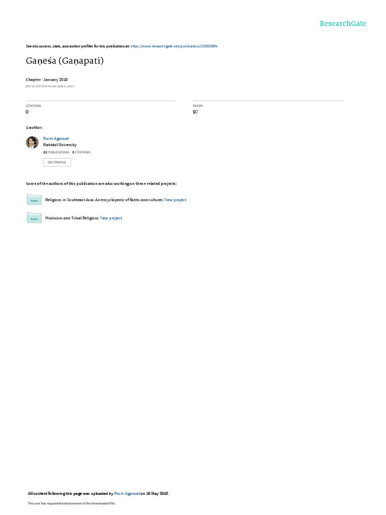 Ga Eśa (Ga Apati) : January 2018 | PDF | Indian Religions | Hindu Mythology