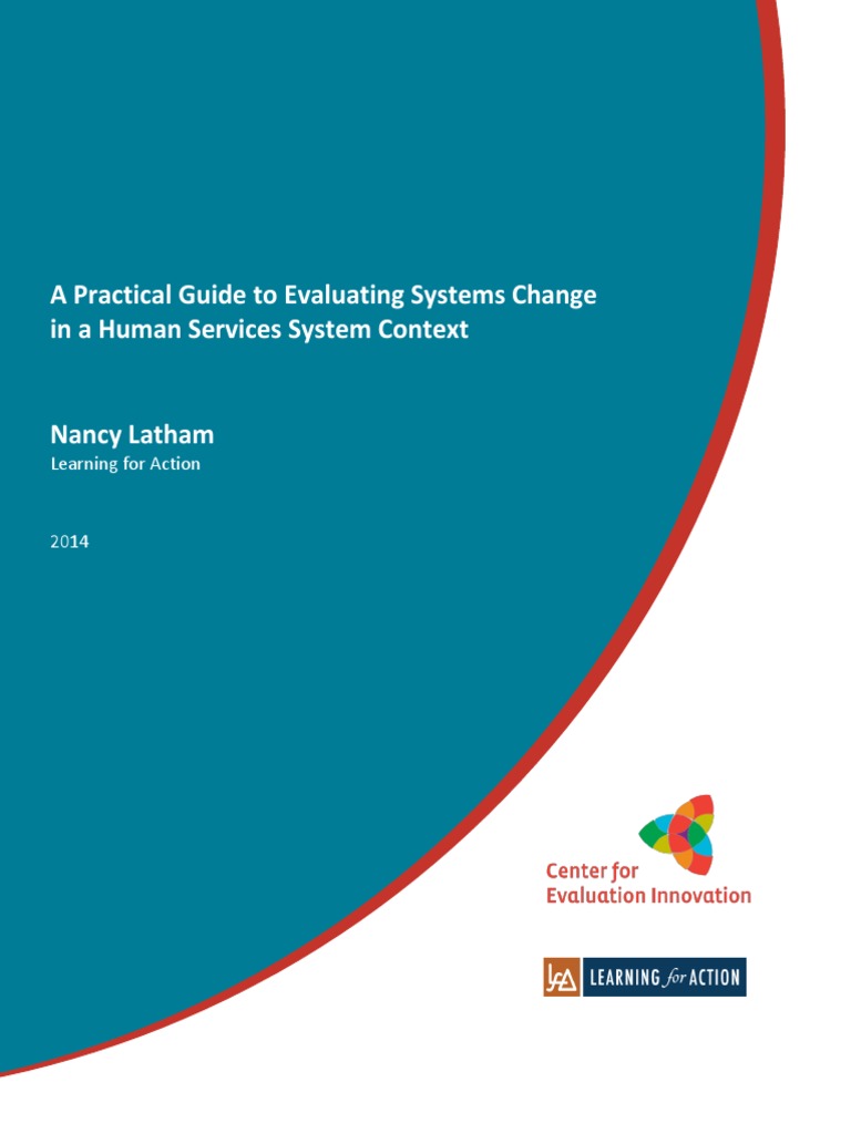 Systems Change Evaluation Toolkit - FINAL | PDF | System | Evaluation