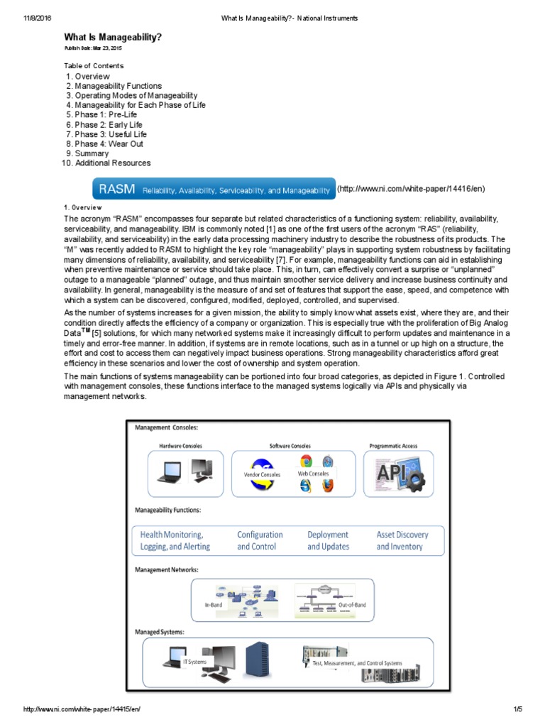 What Is Manageability | PDF | Operating System | Central Processing Unit