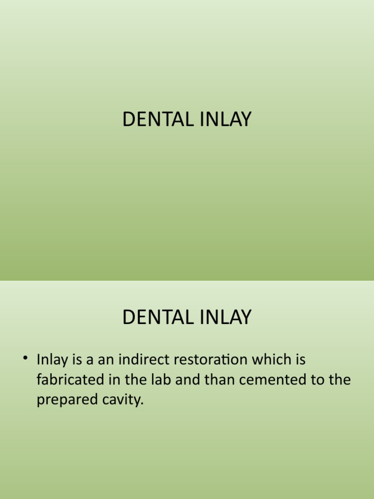 Dental Inlay | PDF