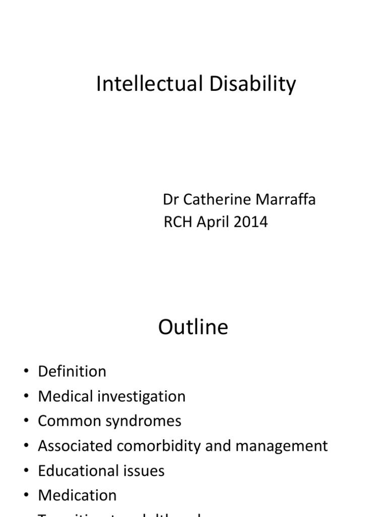Intellectual Disability Overview | PDF | Intellectual Disability | Intelligence Quotient